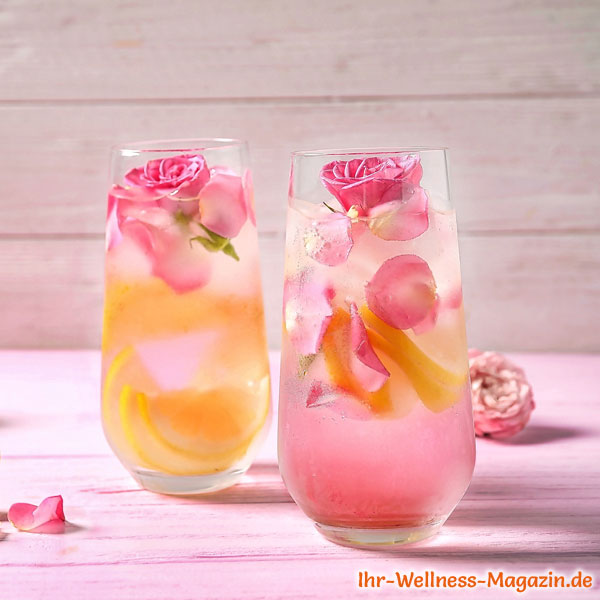 Lemon-Rose-Cocktail - alkoholfreies Rezept