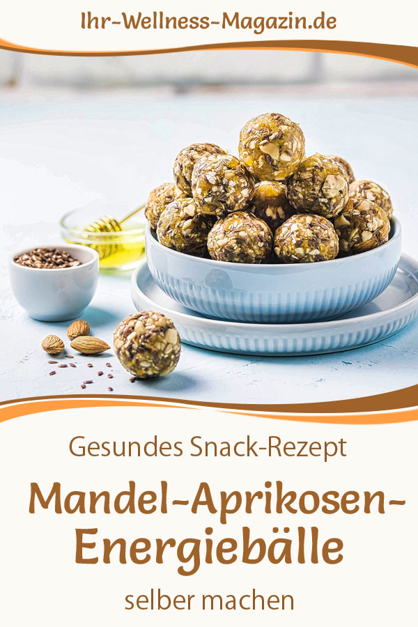 Mandel-Aprikosen-Energiebällchen - gesundes Snack-Rezept