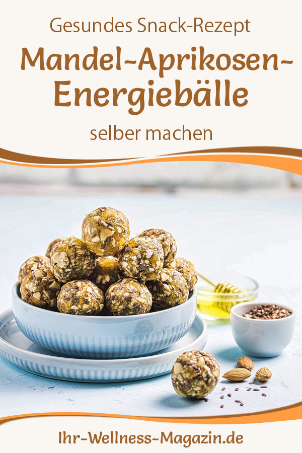 Mandel-Aprikosen-Energiebällchen - gesundes Snack-Rezept