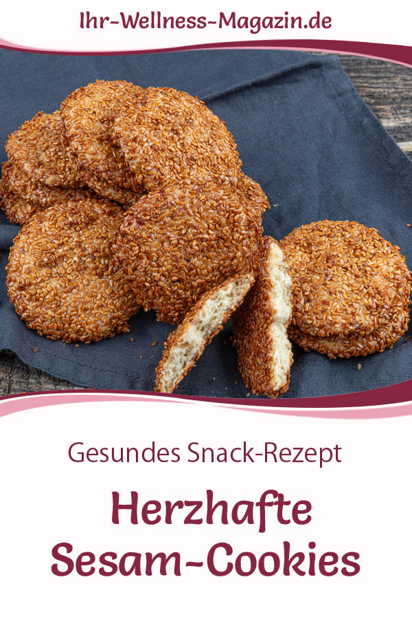 Sesam-Cookies - einfaches Snack-Rezept für gesunde Kekse