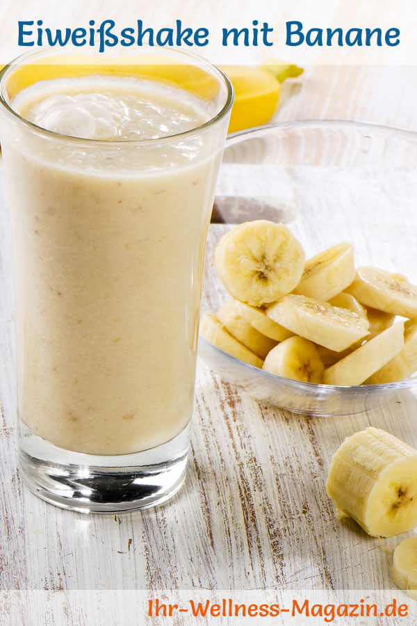 Schneller Bananen-Eiweißshake - gesundes Low-Carb-Rezept fürs Frühstück