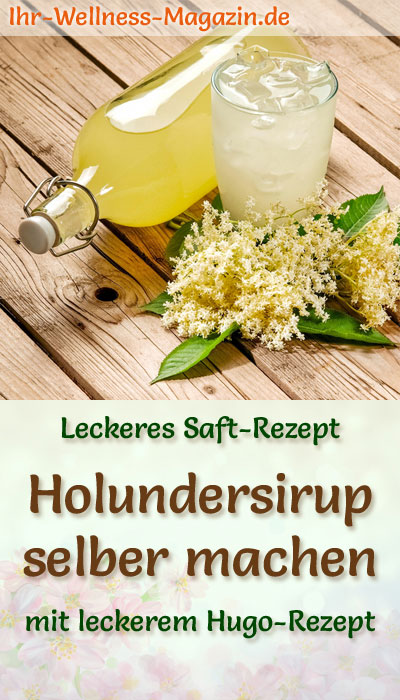 Holundersirup selber machen - einfaches Rezept mit Anleitung